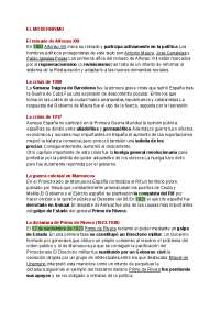 EL MODERNISMO (letteratura spagnola) | Appunti di Spagnolo | Docsity