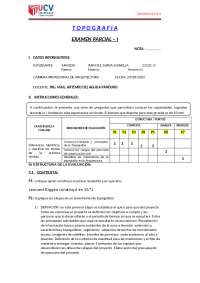 EXAMEN DE TOPOGRAFIA 2022-02 | Exámenes de Topografía | Docsity
