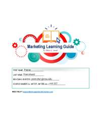 Marketing guided notes | Exercises Marketing | Docsity