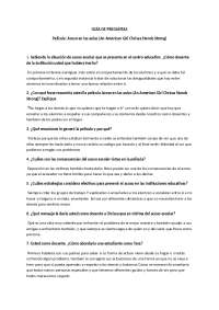 Guía de preguntas sobre una película | Apuntes de Biología | Docsity