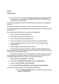 POSISYONG PAPEL(FILIPINO SA PILING LARANGAN) | Study notes English ...