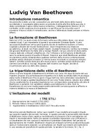 Ludvig Van Beethoven | Appunti di Storia della musica | Docsity