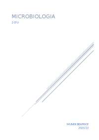 Microbiologia infermieristica 1 anno | Appunti di Microbiologia | Docsity