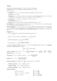 Analisi 2 - formule/definizioni/teoremi utili | Appunti di Analisi Matematica II | Docsity