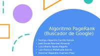Algoritmo page rank y integrales triples | Diapositivas de Métodos Numéricos | Docsity
