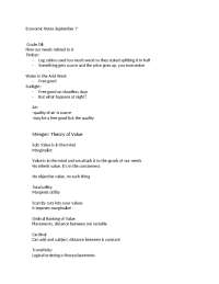 Econ Notes with Thomas Rustci | Lecture notes Economics | Docsity