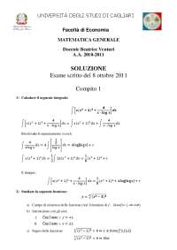 Esame di Matematica Generale completo con risoluzione | Prove d'esame di Matematica Generale ...