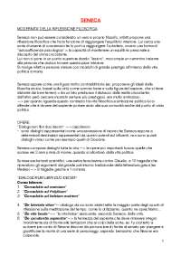 Seneca: vita, opere e stile. | Appunti di Latino | Docsity