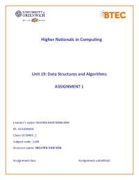 Assignments for Data Structures and Algorithms (Computer science) Free Online as PDF | Docsity
