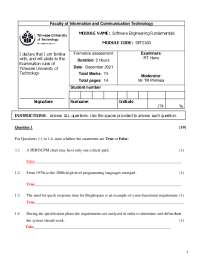 Software engineering -Software process models | Assignments Software Engineering | Docsity