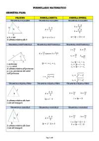 Formulario Geometrico - Fig. Piane e Solide | Schemi e mappe ...