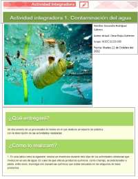 Actividad integradora 1 | Ejercicios de Biología | Docsity