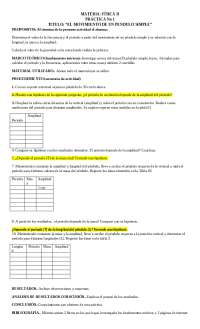 El péndulo simple física 3 | Ejercicios de Física | Docsity