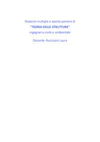 Risposte multiple e aperte paniere di teoria delle strutture ecampus prof ruzziconi | Prove d ...