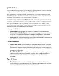 Definicion y caracteristicas de un bono | Apuntes de Finanzas | Docsity