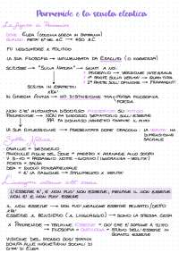 Parmenide e la scuola eleatica | Schemi e mappe concettuali di ...