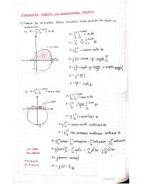 EJERCICIOS RESUELTOS DE INTEGRALES DOBLES EN COORDENADAS POLARES | Ejercicios de Cálculo | Docsity