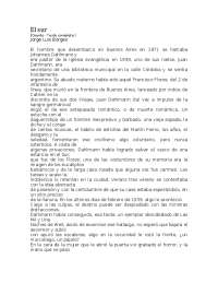 Cuento El sur de Jorge Luis Borges | Apuntes de Literatura | Docsity