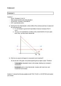 Problem set 1 resuelto 2 preguntas | Ejercicios de Macroeconomía | Docsity