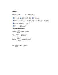 ENTALPIA TERMODINÁMICA | Ejercicios de Termodinámica | Docsity