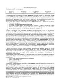 Riassunto introduttivo alla letteratura greca | Appunti di Greco | Docsity