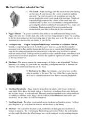 Lord of the Flies-symbols-allusions.pdf | Schemi e mappe concettuali di ...