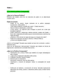 Tema 1 Politica Comparada | Apuntes de Ciencia Política | Docsity