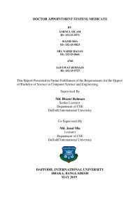 Online Doctor Appointment System | Study Guides, Projects, Research Computer Programming | Docsity