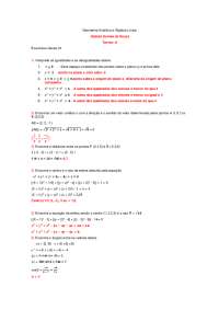 Alguns exercicios de Algebra Linear | Exercícios Geometria Analítica e Álgebra Linear | Docsity