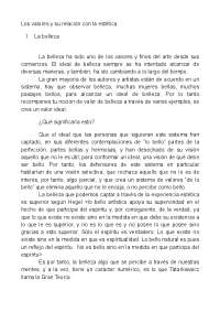 La belleza en el conocimiento | Apuntes de Estética | Docsity