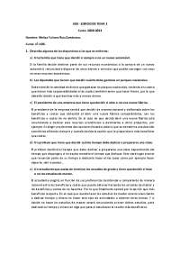 Ejercicios tema 1 Teoría económica | Ejercicios de Economía | Docsity