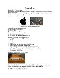 APPLE HISTORIA Y VIDA | Apuntes de Sistemas Operativos | Docsity