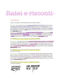 Schema facilitato ratei e risconti | Schemi e mappe concettuali di ...