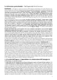 "La Letteratura postcoloniale" (Silvia Albertazzi) riassunto del libro | Schemi e mappe ...