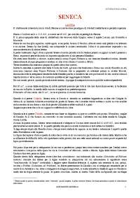 Riassunto Seneca opere e vita | Appunti di Latino | Docsity