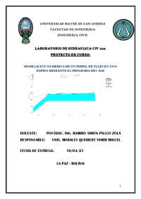 TUTORIAL-RAPIDA CON HEC RAS | Monografías, Ensayos de Hidráulica | Docsity