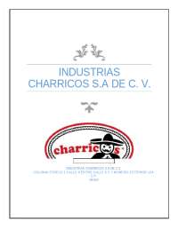 Folleto sobre la empresa charricos | Apuntes de Marketing | Docsity