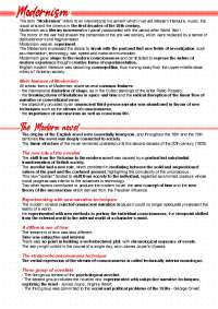 Modernism - Modern novel and Interior monologue | Appunti di Inglese ...