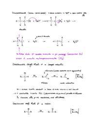 Reazione degli alcoli | Appunti di Chimica Organica | Docsity