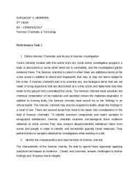 Performance Task 4 Forensic 4Performance Task 4 Forensic 4 | Cheat Sheet Forensics | Docsity