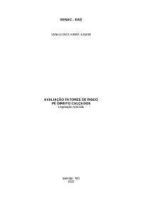 Atividade avaliativa no curso SENAC EAD módulo 03 | Exercícios Matérias técnicas | Docsity