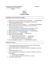 Exercice about join | Exercises Database Programming | Docsity