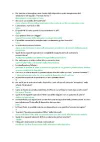 Risposte Eipass Progressive Modulo 3 PowerPoint | Prove d'esame di Informatica | Docsity