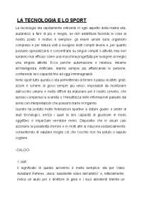 Tecnologia nello sport | Guide, Progetti e Ricerche di Informatica ...