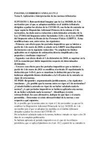 Practicas tema 8 derecho financiero | Ejercicios de Derecho Financiero y Tributario | Docsity