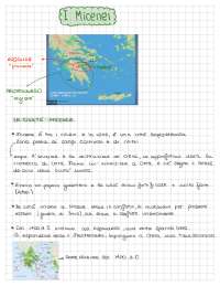 Cretesi, Micenei e Medioevo Ellenico | Schemi e mappe concettuali di ...