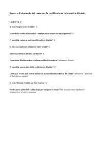 Paniere di domande di autovalutazione del corso per la certificazione di tablet | Panieri di ...