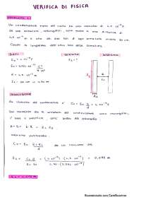 Esercizi di fisica. 5 anno liceo scientifico. | Esercizi di Fisica | Docsity