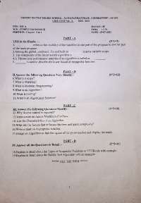 Computer question paper | Exams Computer science | Docsity