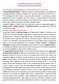 Riassunto "Psicopatologia dello sviluppo. Modelli teorici e percorsi a rischi" | Appunti di ...